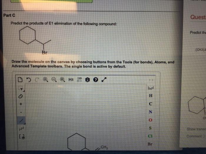 Solved Predict the products of E1 elimination of the | Chegg.com