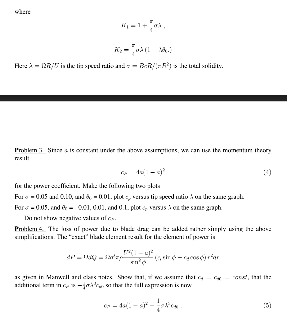 In developing the BEM theory in class, we obtained, | Chegg.com