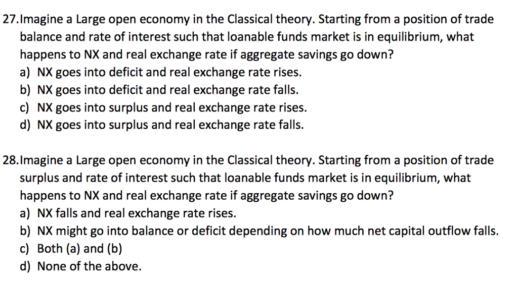 Solved In the classical model, we said that in the long run | Chegg.com