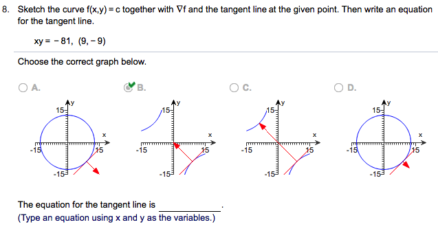 Solved 8. Sketch the curve f(x,y)-c together with Vf and the | Chegg.com