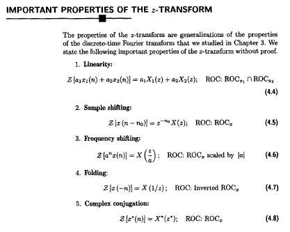 Solved Determine the z−transform of these sequences using | Chegg.com