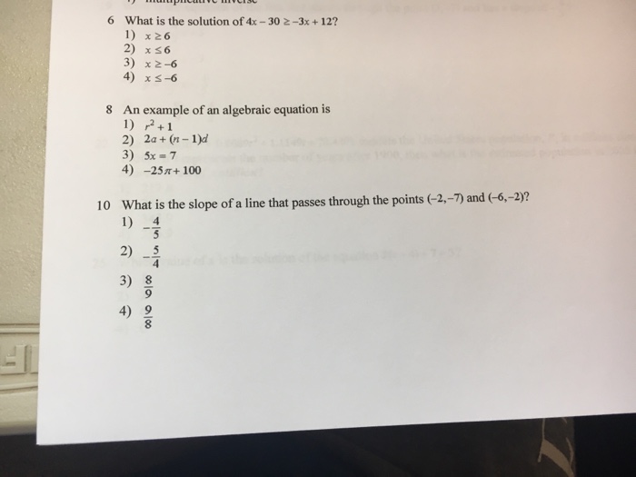 Solved What is the solution of 4x - 30 greaterthanequalto | Chegg.com