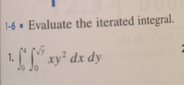 Solved Evaluate the iterated integral integral^4 _0 | Chegg.com