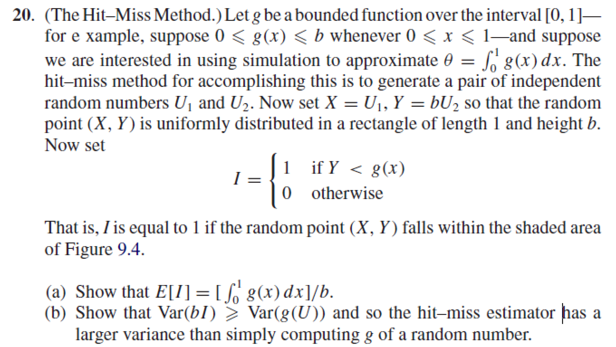 Solved Using the Hit–Miss Method to prove two statements. | Chegg.com