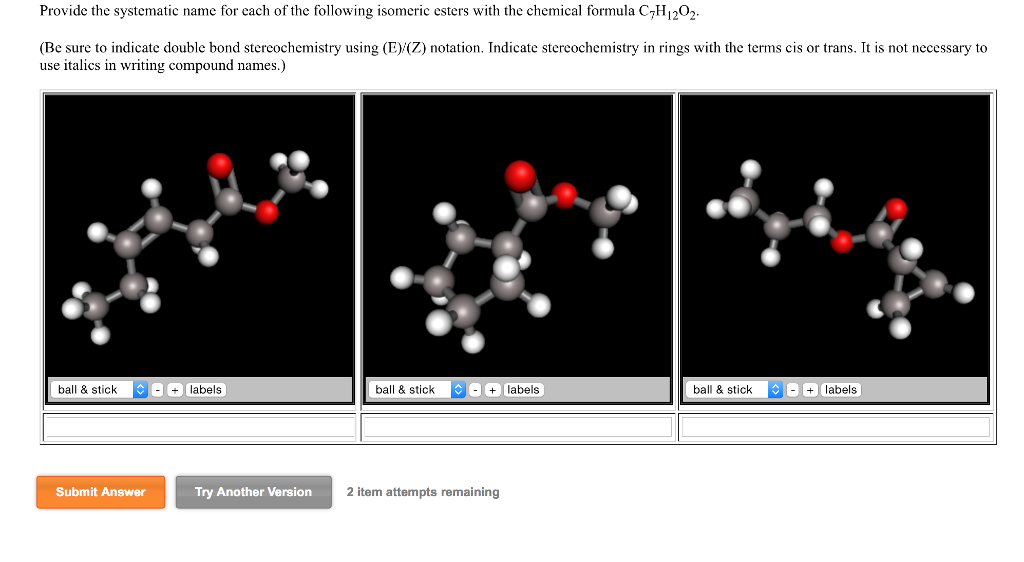 Provide the systematic name for each of the following | Chegg.com