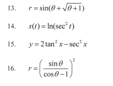 Solved r = sin (theta + square root theta + 1) s(t) = ln | Chegg.com