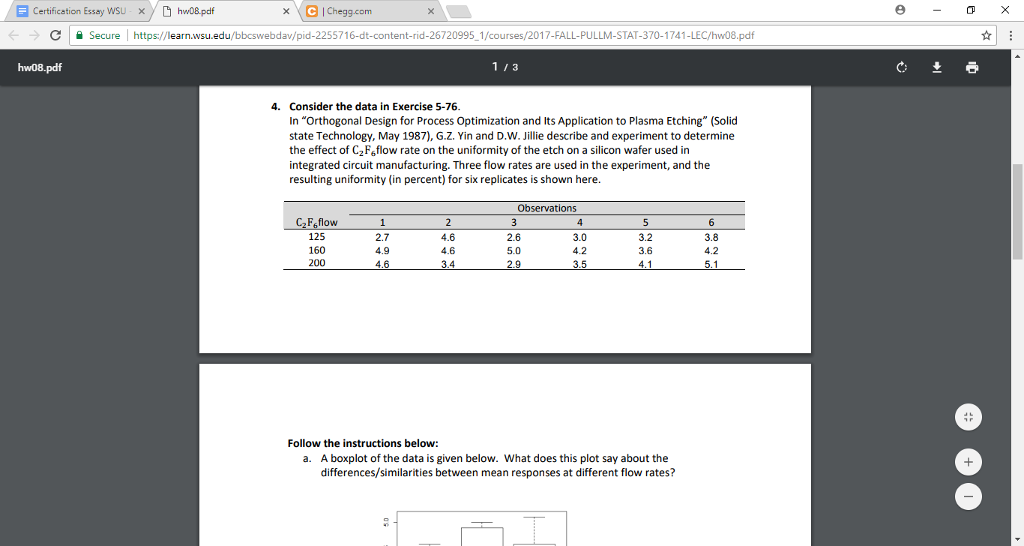 E certification Essay WSU × / hw08.pdf e Solved: In | Chegg.com