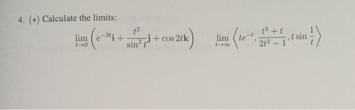 Solved calculate the limits: | Chegg.com