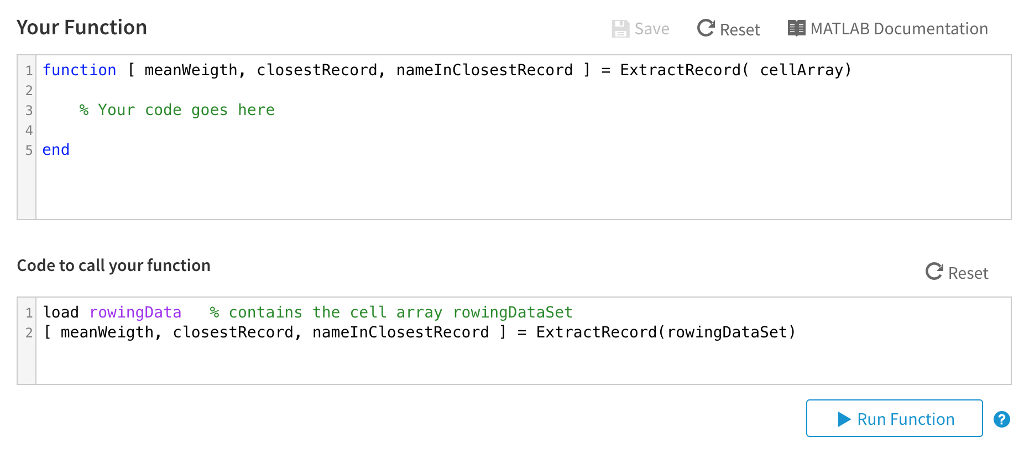 Solved Cell Arrays The cell array rowingDataSet, which is in | Chegg.com