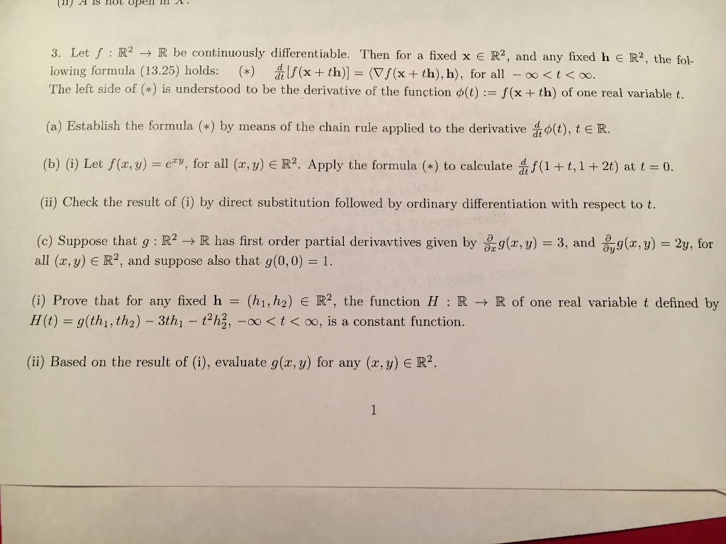 Solved Let f: R_2 rightarrow R be continuously | Chegg.com