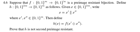 Solved Suppose that f : {0, 1}^m rightarrow- {0, 1}^m is a | Chegg.com