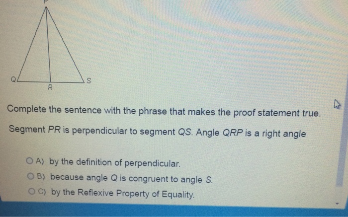 Solved Complete the sentence with the phrase that makes the | Chegg.com