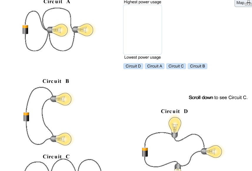 Solved Rank the circuits shown below from highest power | Chegg.com