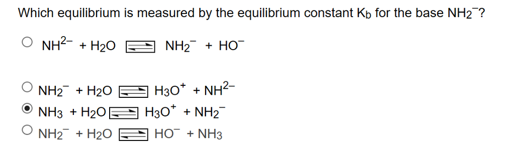 Solved Which equilibrium is measured by the equilibrium | Chegg.com