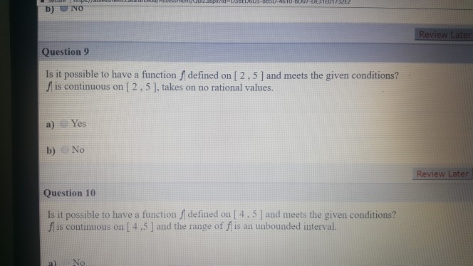 Solved Is it possible to have a function f defined on [2, 5] | Chegg.com