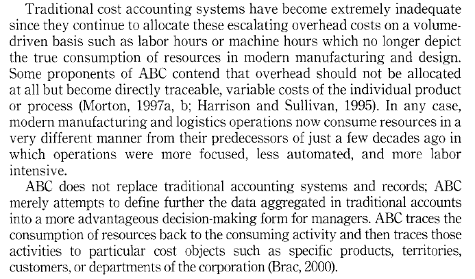 Solved ABC Customer service, the outcome of the logistics | Chegg.com