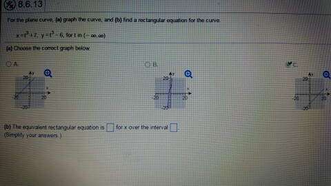 Solved 8.6.13 For the plane curve. (a) graph the curve, and | Chegg.com