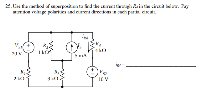 Solved 25. Use the method of superposition to find the | Chegg.com