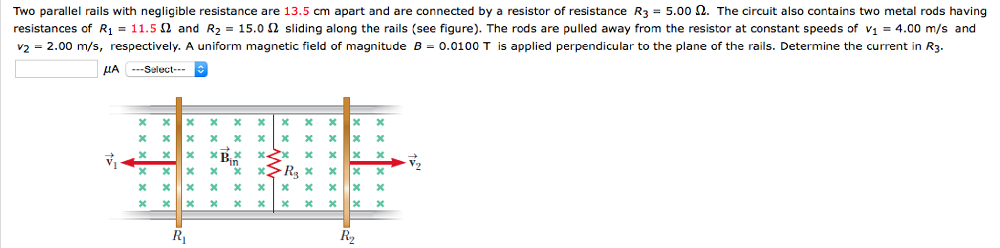 Solved Two parallel rails with negligible resistance are | Chegg.com