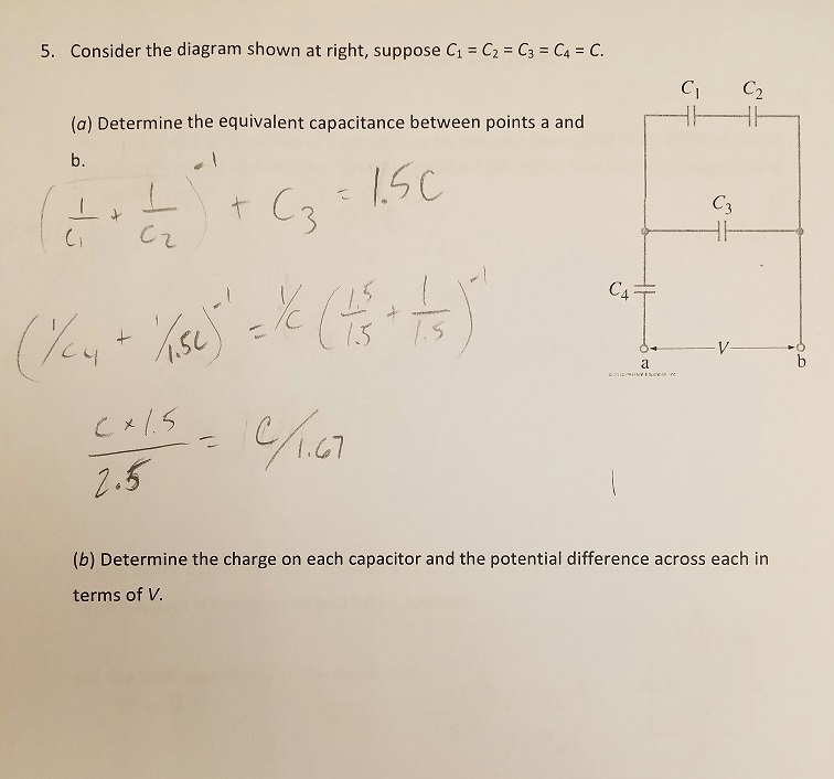 Solved Consider The Diagram Shown At Right Suppose C 1 Chegg