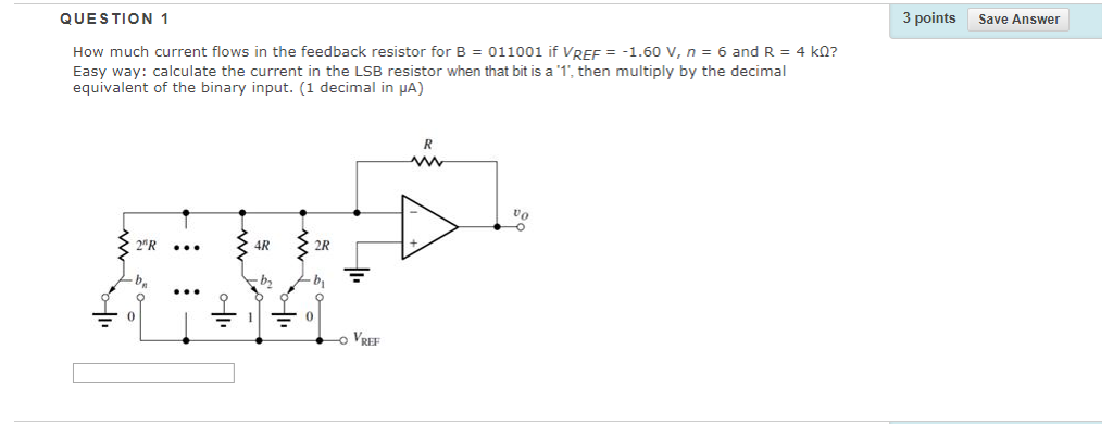 Solved QUESTION 1 3 points Save Answer How much current | Chegg.com Solved QUESTION 1 3 points Save Answer How much current | Chegg.com