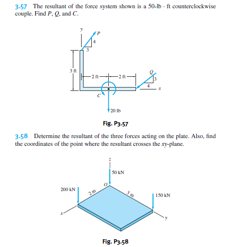Solved The resultant of the force system shown is a 50-lb | Chegg.com