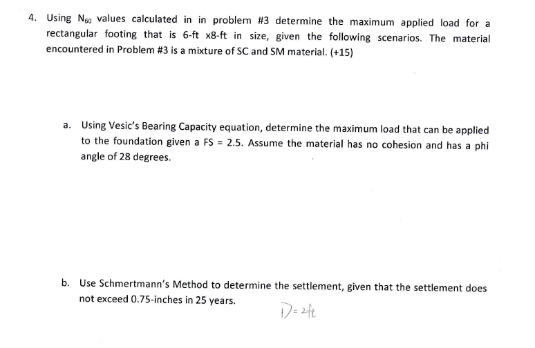 Solved Answer the problem 4 (a) and (b)question and the N60 | Chegg.com