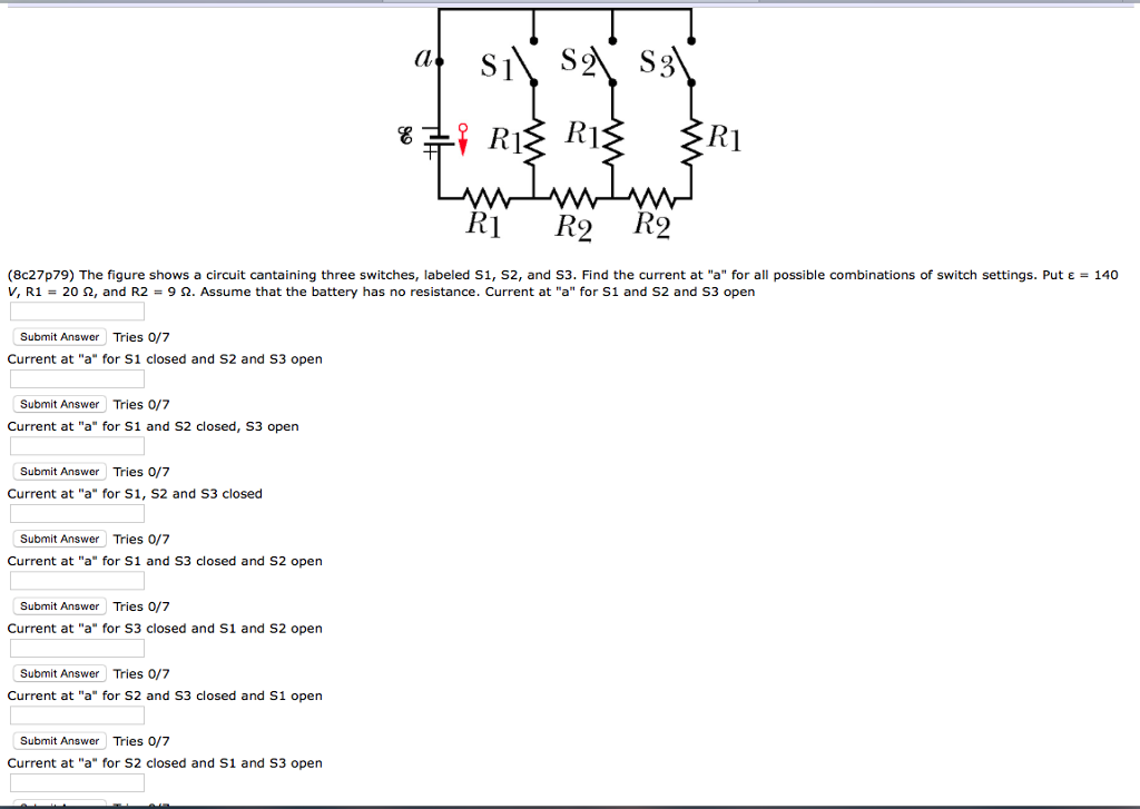 Solved The figure shows a circuit containing three | Chegg.com