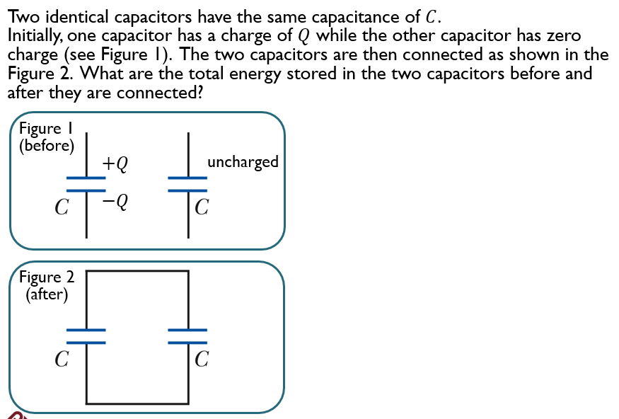 Solved Two identical capacitors have the same capacitance of | Chegg.com