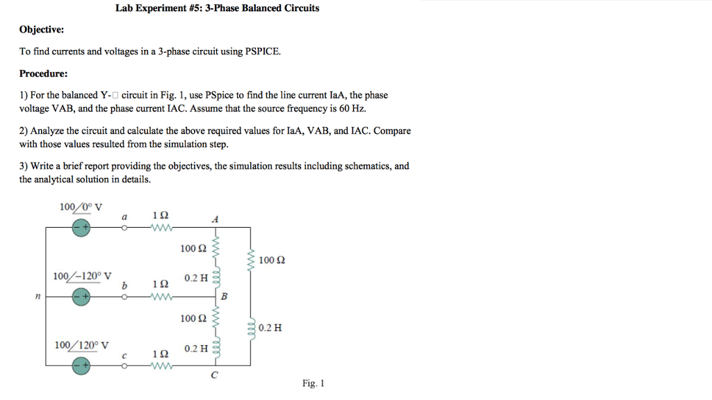 Solved Lab Experiment 5 3 Phase Balanced Circuits