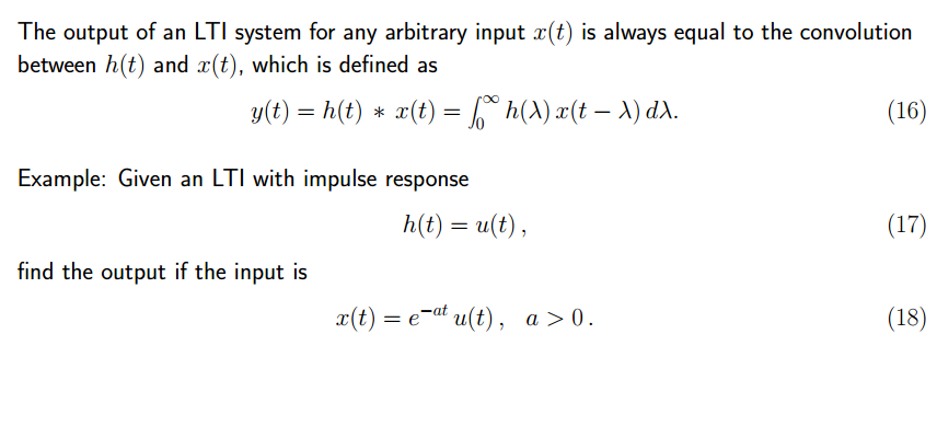Solved The output of an LTI system for any arbitrary input | Chegg.com