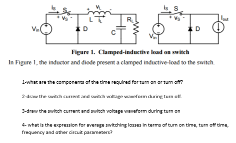 Solved In Figure 1, the inductor and diode present a | Chegg.com