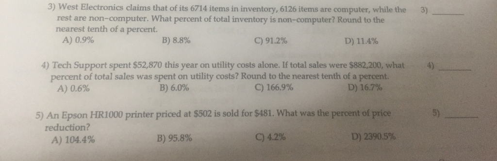 Solved West Electronics claims that of its 6714 items in | Chegg.com