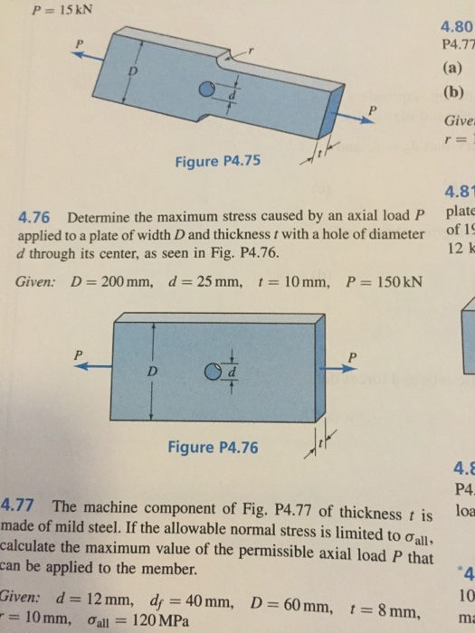 Solved Determine the maximum stress caused by an axial | Chegg.com