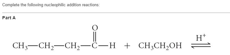 Solved Complete the following nucleophilic addition | Chegg.com