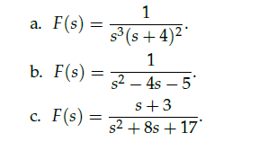 Solved Find the inverse Laplace transform in using the | Chegg.com