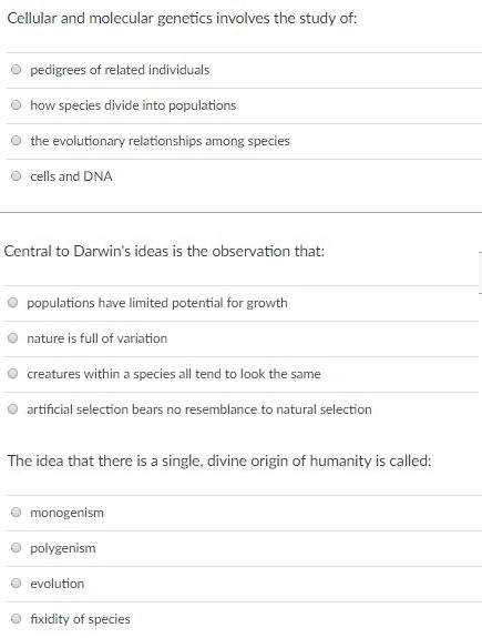 Solved Cellular and molecular genetics involves the study | Chegg.com