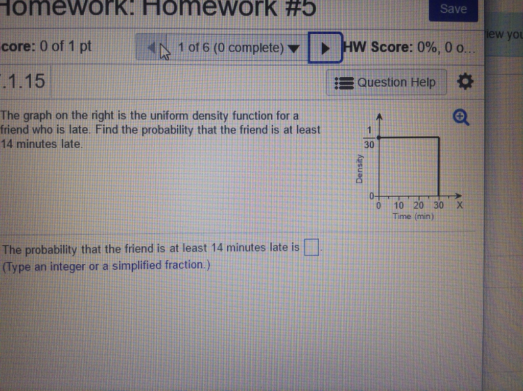 Solved The graph on the right is the uniform density | Chegg.com