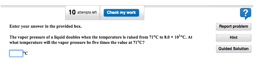Solved The vapor pressure of a liquid doubles when the | Chegg.com