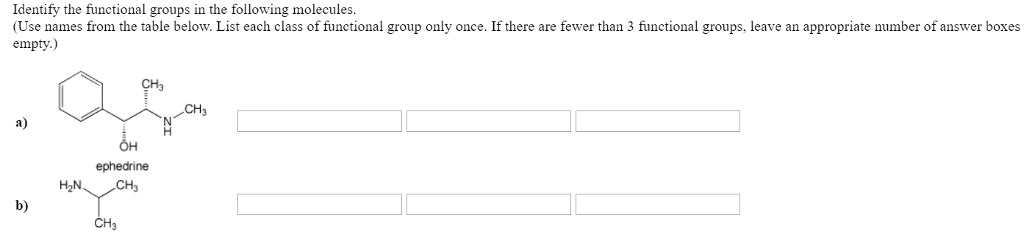 Solved Identify the functional groups in the following | Chegg.com