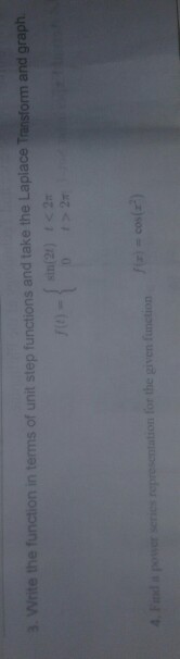 Solved 3. Write the function in terms of unit step functions | Chegg.com