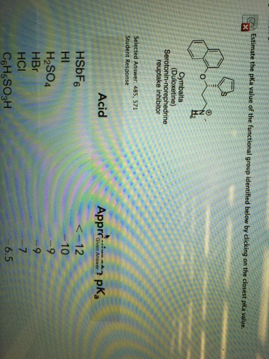 Solved Estimate the pKa value of the functional group | Chegg.com