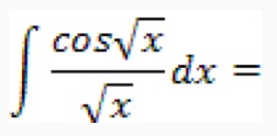 Solved Integral cos square root x/square root x dx = | Chegg.com
