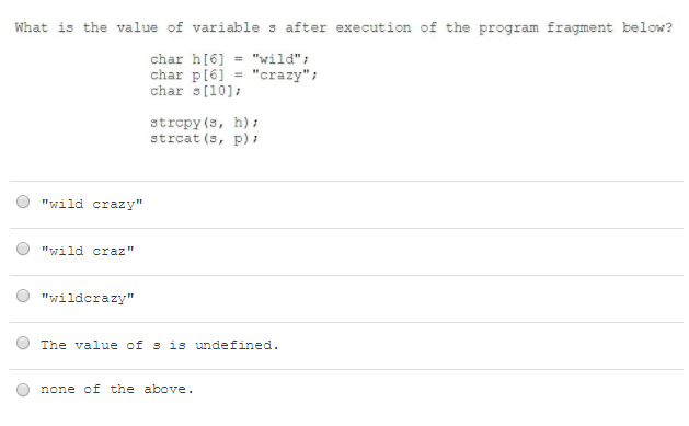 Solved What Is The Value Of Variable S After Execution Of