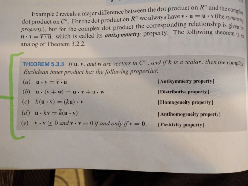 Solved Example 2 reveals a major difference between the dot | Chegg.com