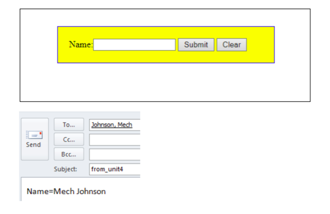 Solved Write HTML code to produce the yellow form below | Chegg.com