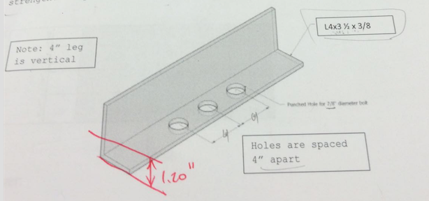 Solved Structural steel design problem For the single angle | Chegg.com