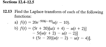 Solved Find the Laplace transform of each of the following | Chegg.com