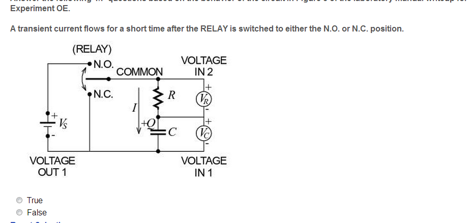 A transient current flows for a short time after the | Chegg.com