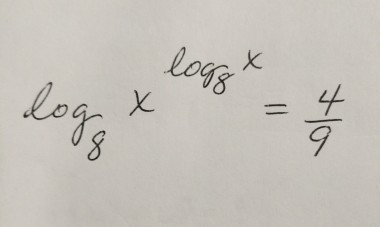 Solved log_8 x^log_8 x = 4/9 | Chegg.com